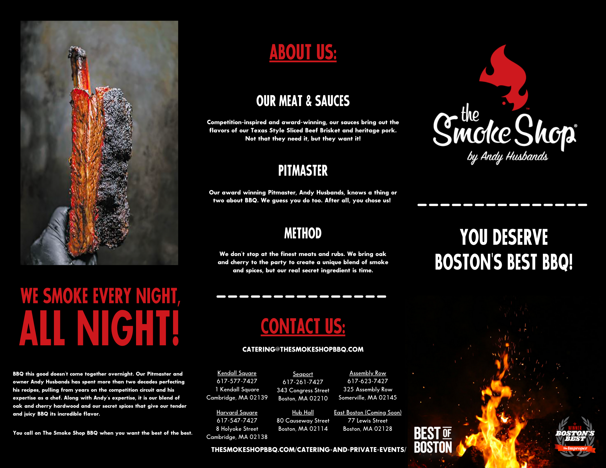 Catering Menu - The Smoke Shop BBQ