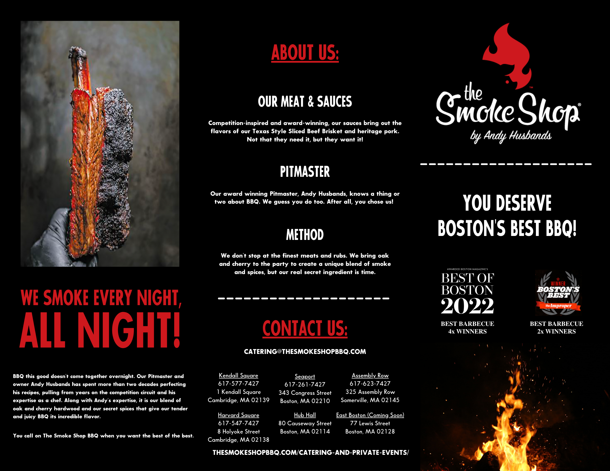 Catering Menu The Smoke Shop Bbq